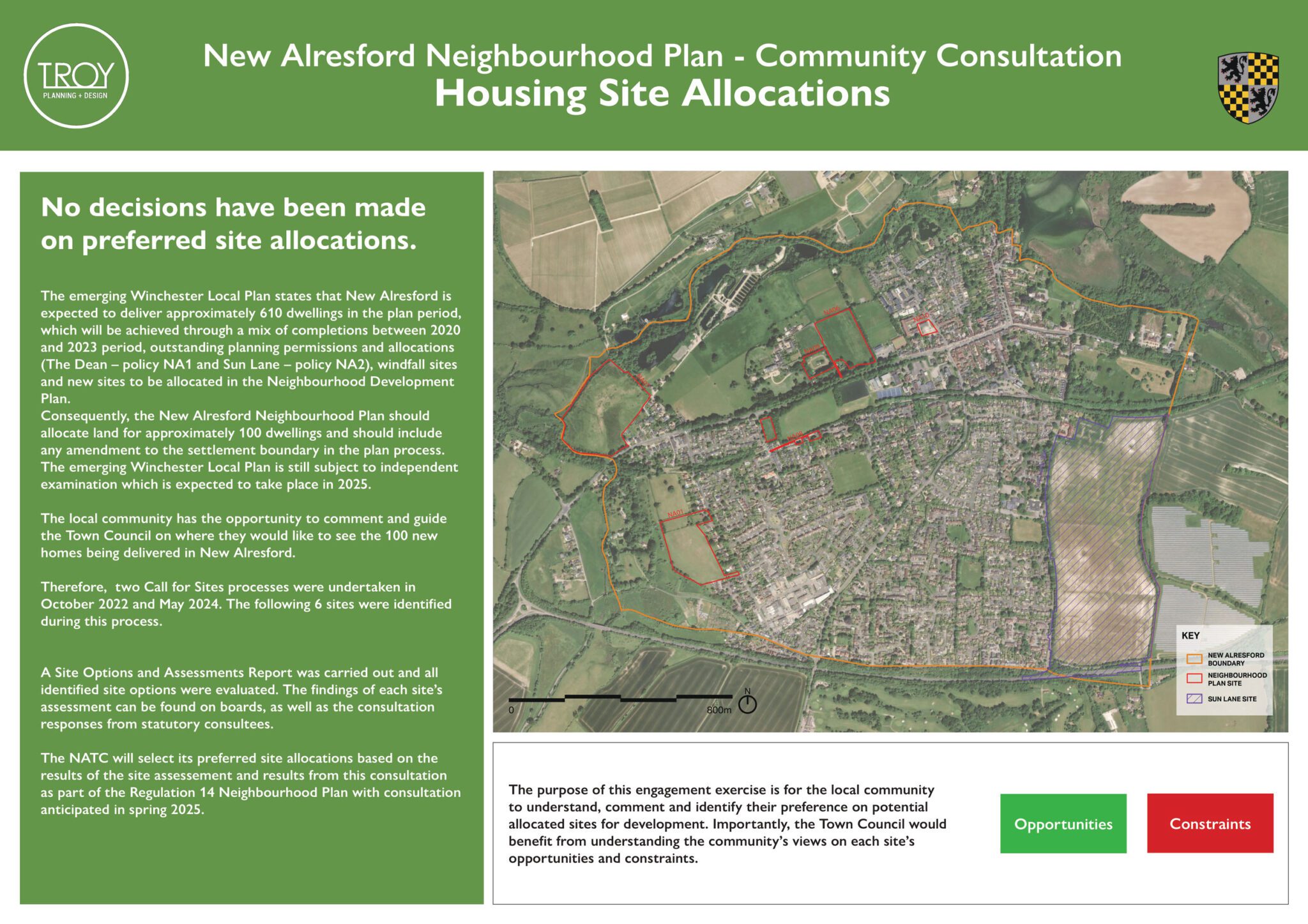 Housing Site and Design Codes – New Alresford Town Council